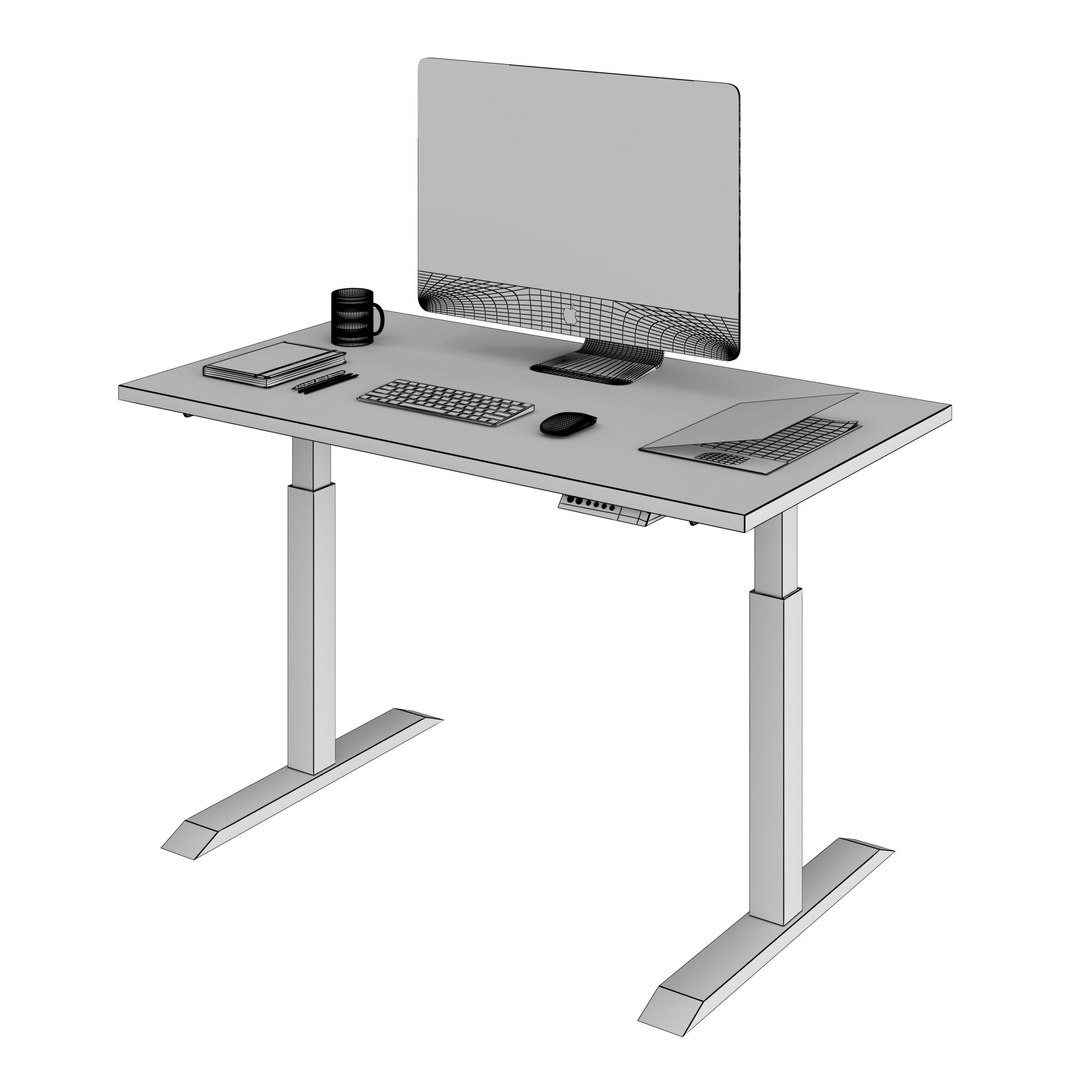 3D Lift Table Black - TurboSquid 1760113