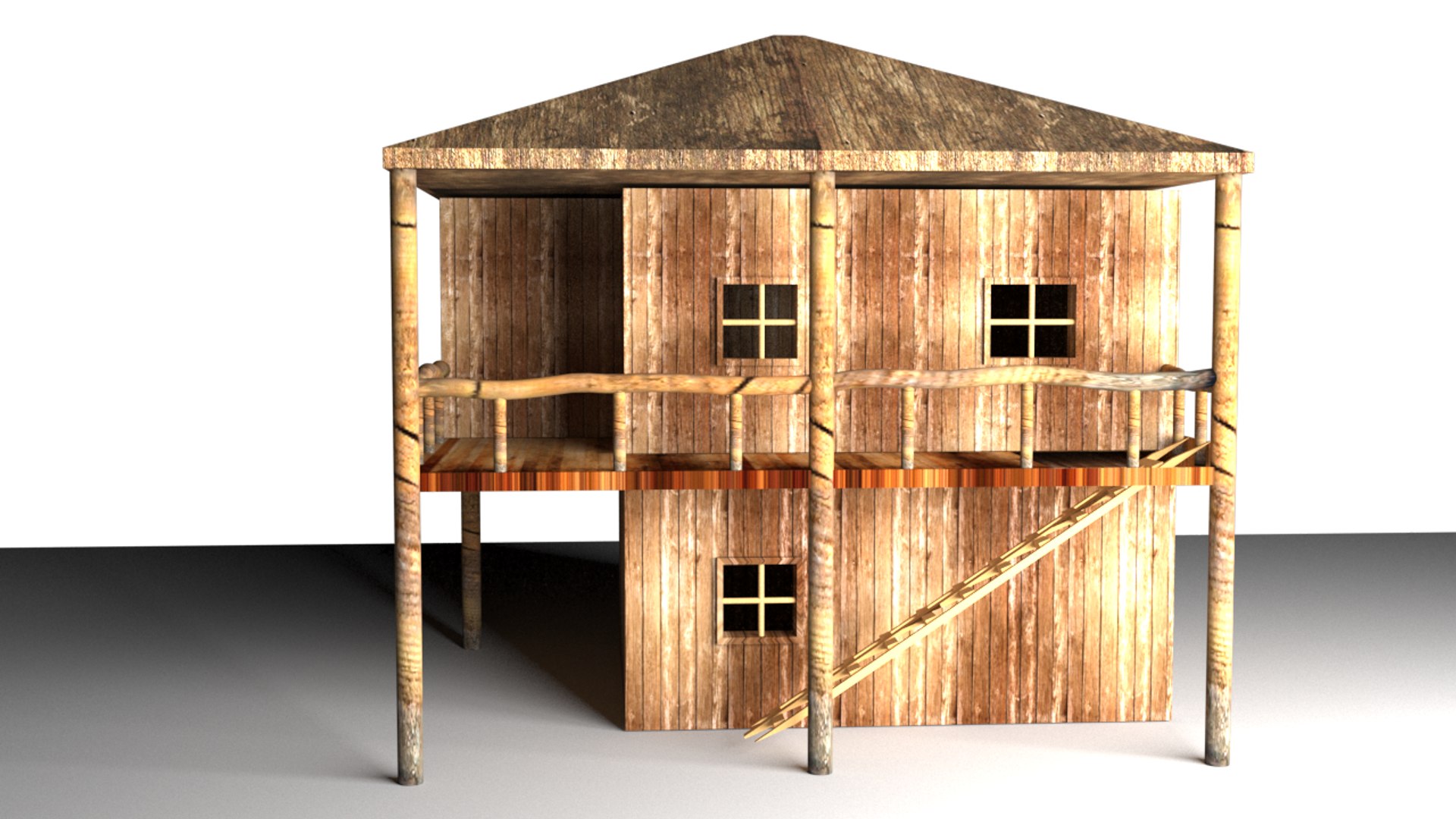 House Bamboo Model - TurboSquid 1491096