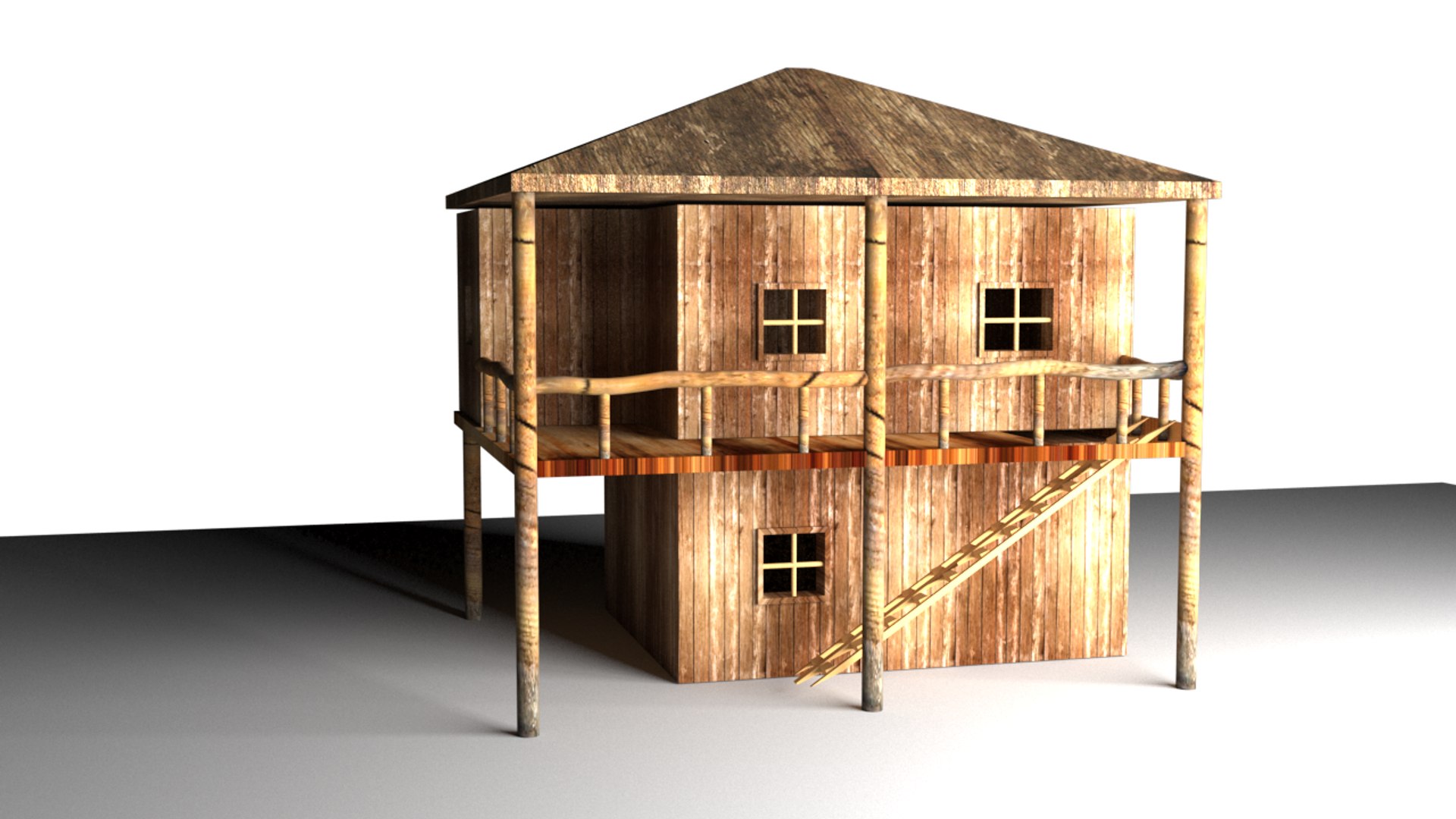 House Bamboo Model - TurboSquid 1491096