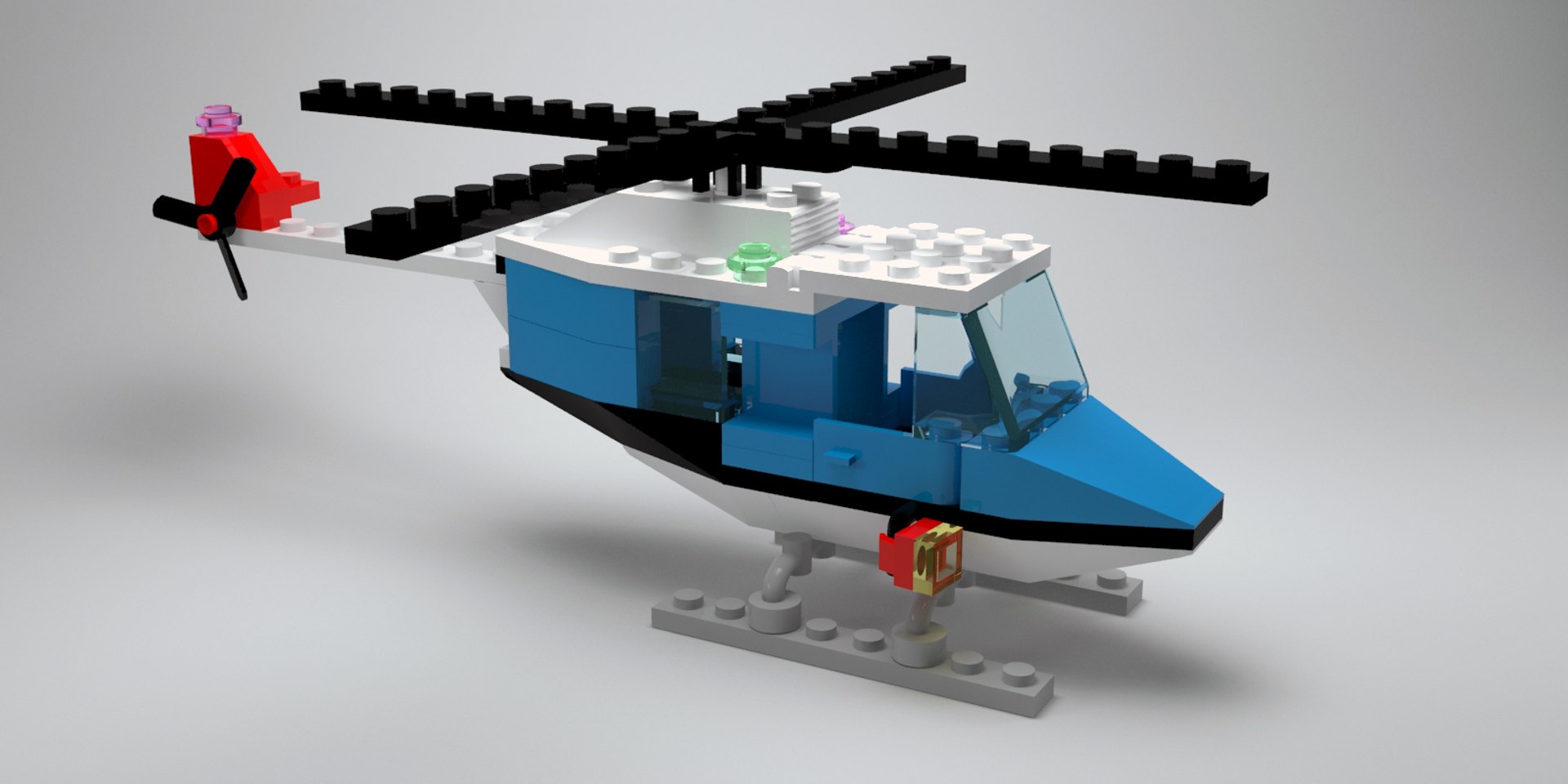 3d lego helicopter