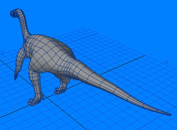 3d model camptosaurus