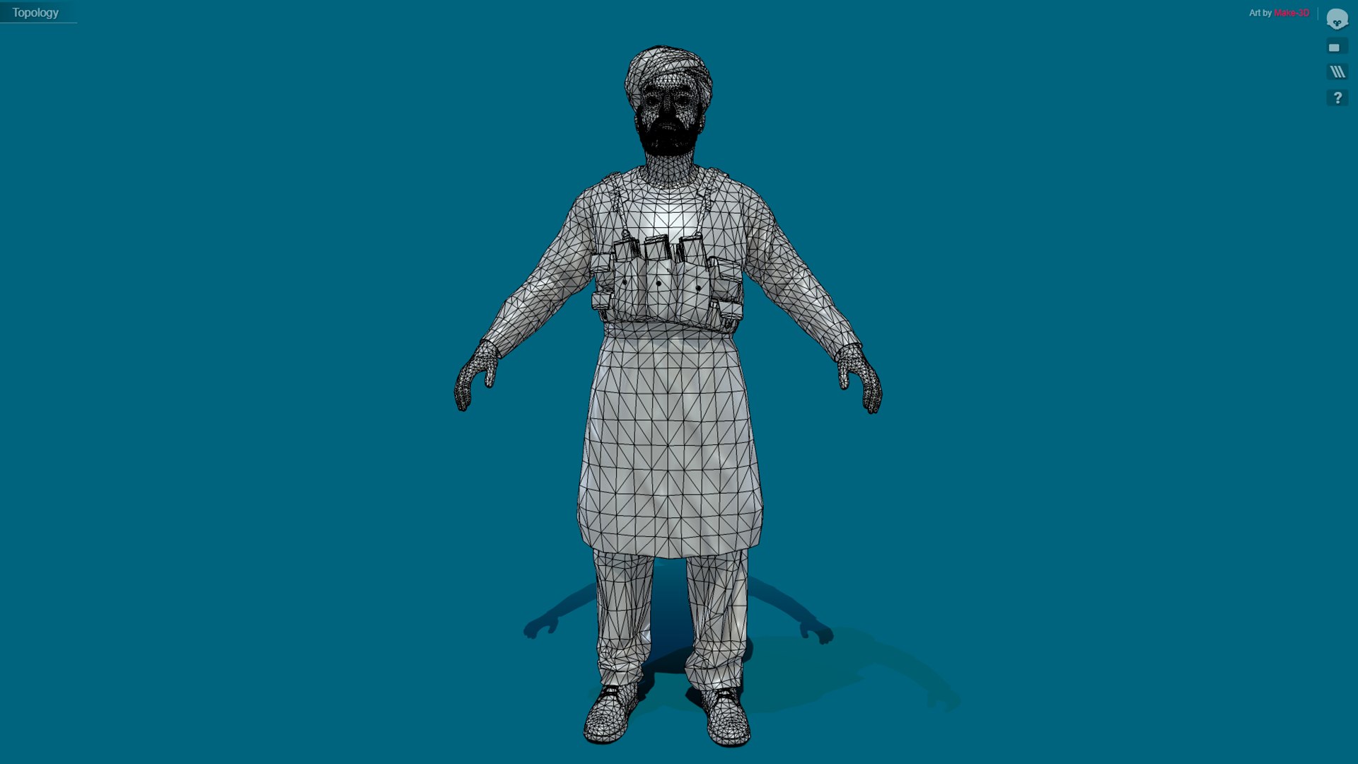 3D Middle Eastern Soldier - TurboSquid 2393101