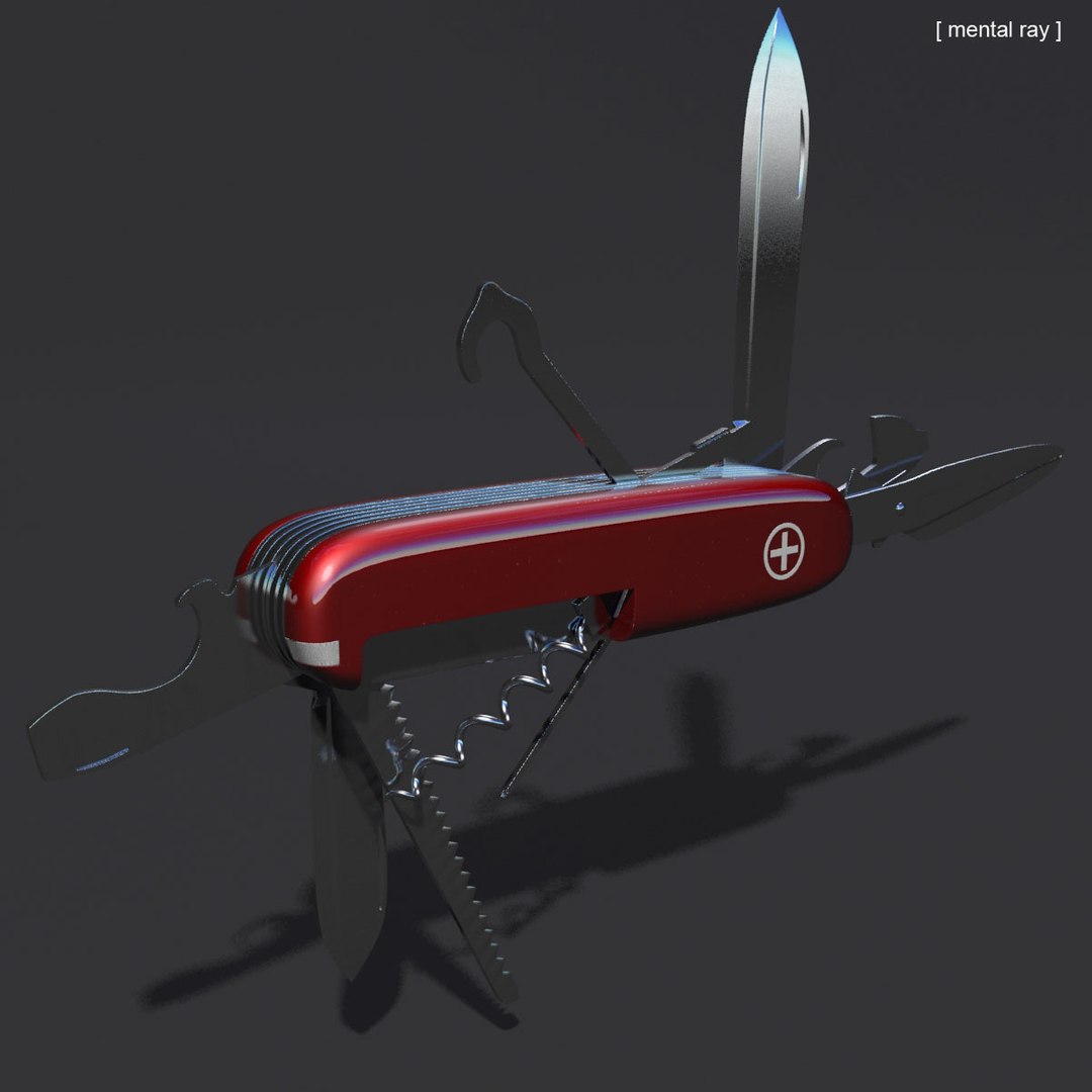 3d Swiss Army Knife Model