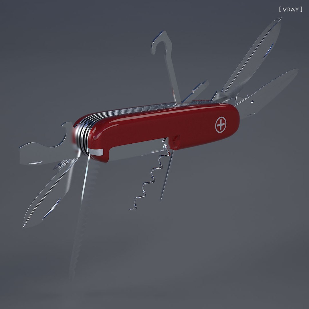 3d Swiss Army Knife Model