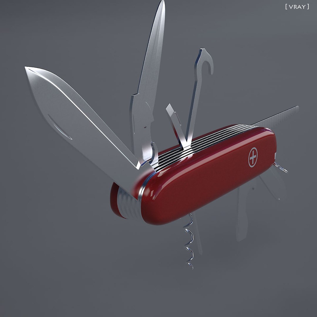 3d Swiss Army Knife Model