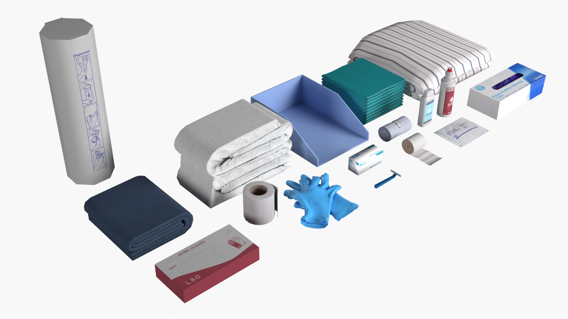 Hospital Cabinet Props 3D Model - TurboSquid 2244001