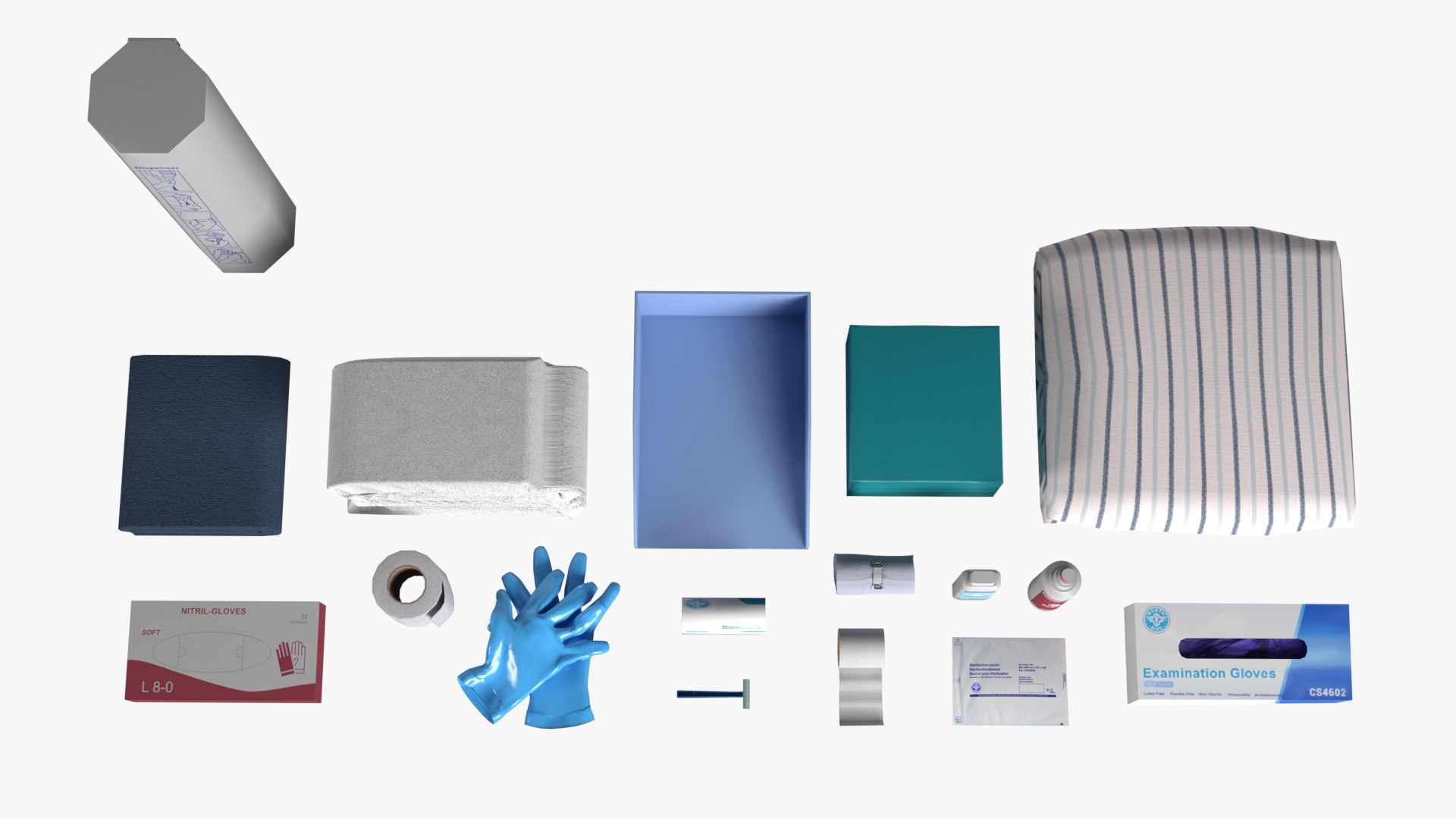 Hospital Cabinet Props 3D Model - TurboSquid 2244001