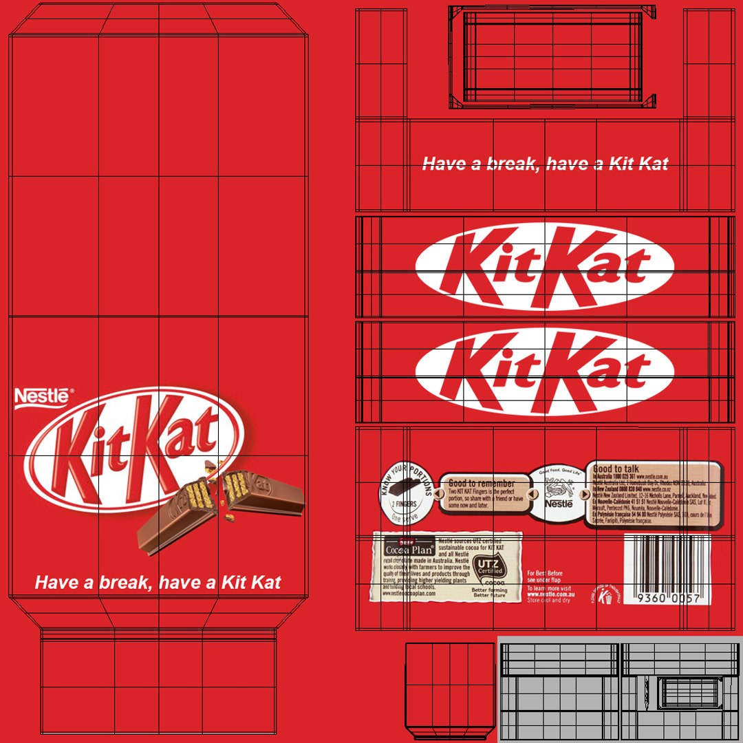 Kit Kat Kitkat 3D Model - TurboSquid 1690730