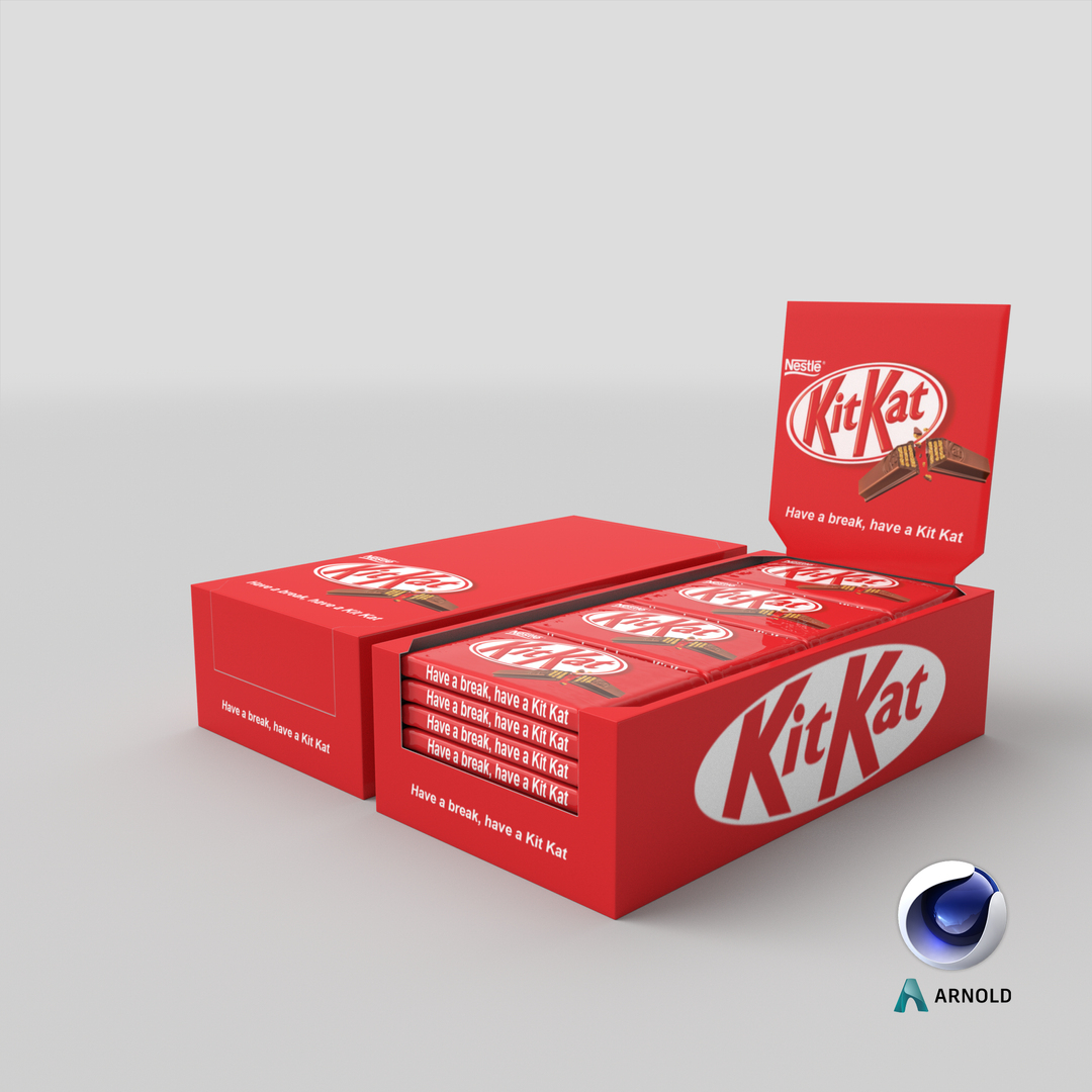 Kit kat kitkat 3D model - TurboSquid 1690730