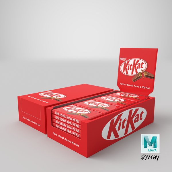 Kit kat kitkat 3D model - TurboSquid 1690730