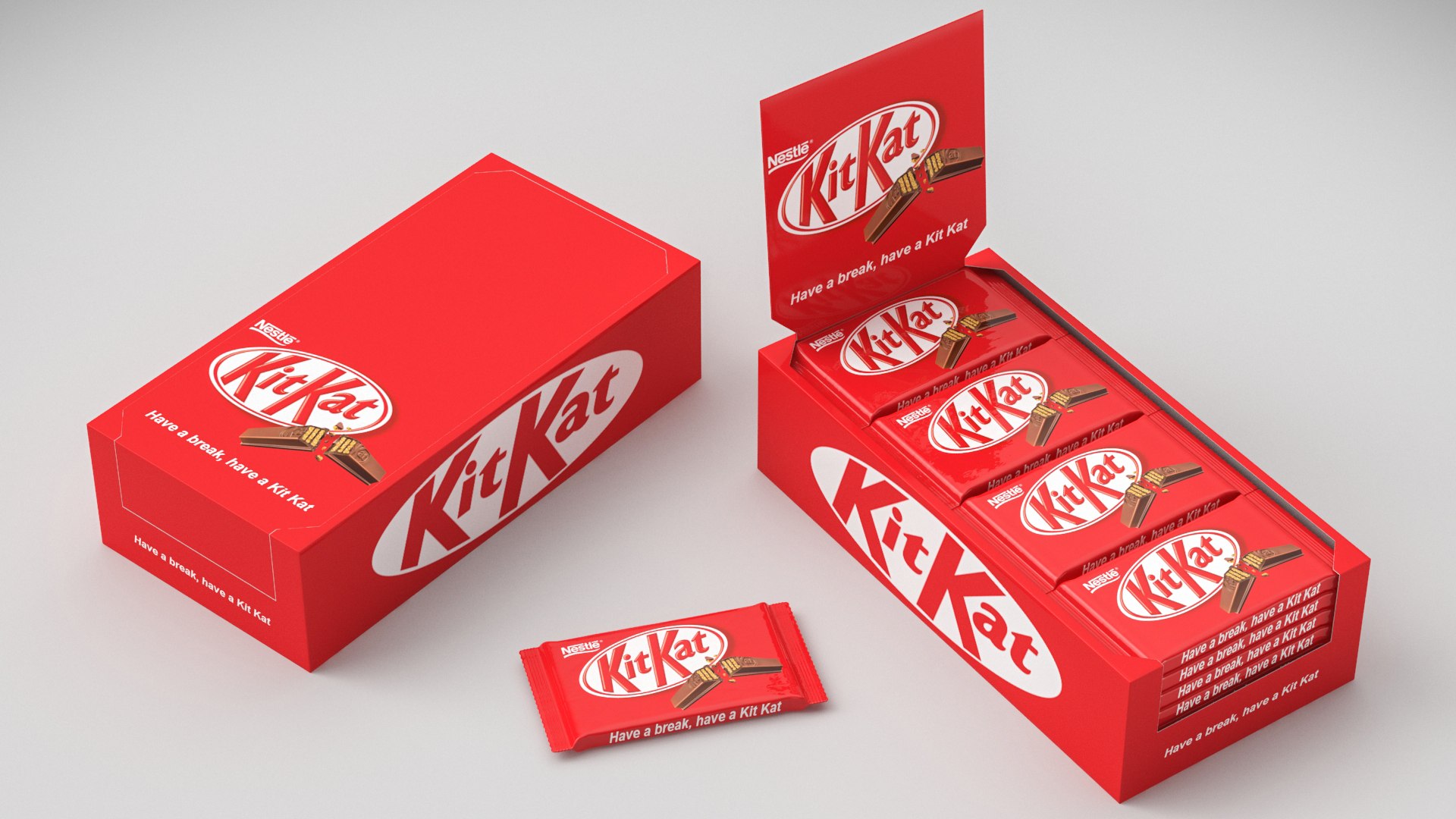 Kit Kat Kitkat 3D Model - TurboSquid 1690730