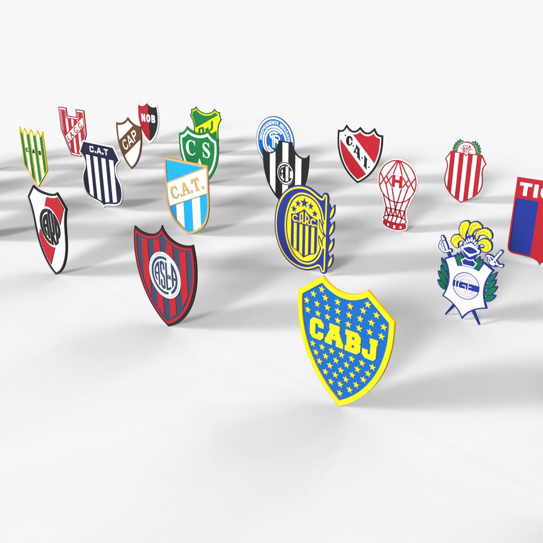 3D Argentina 1st division soccer team shield pack - TurboSquid 2166005