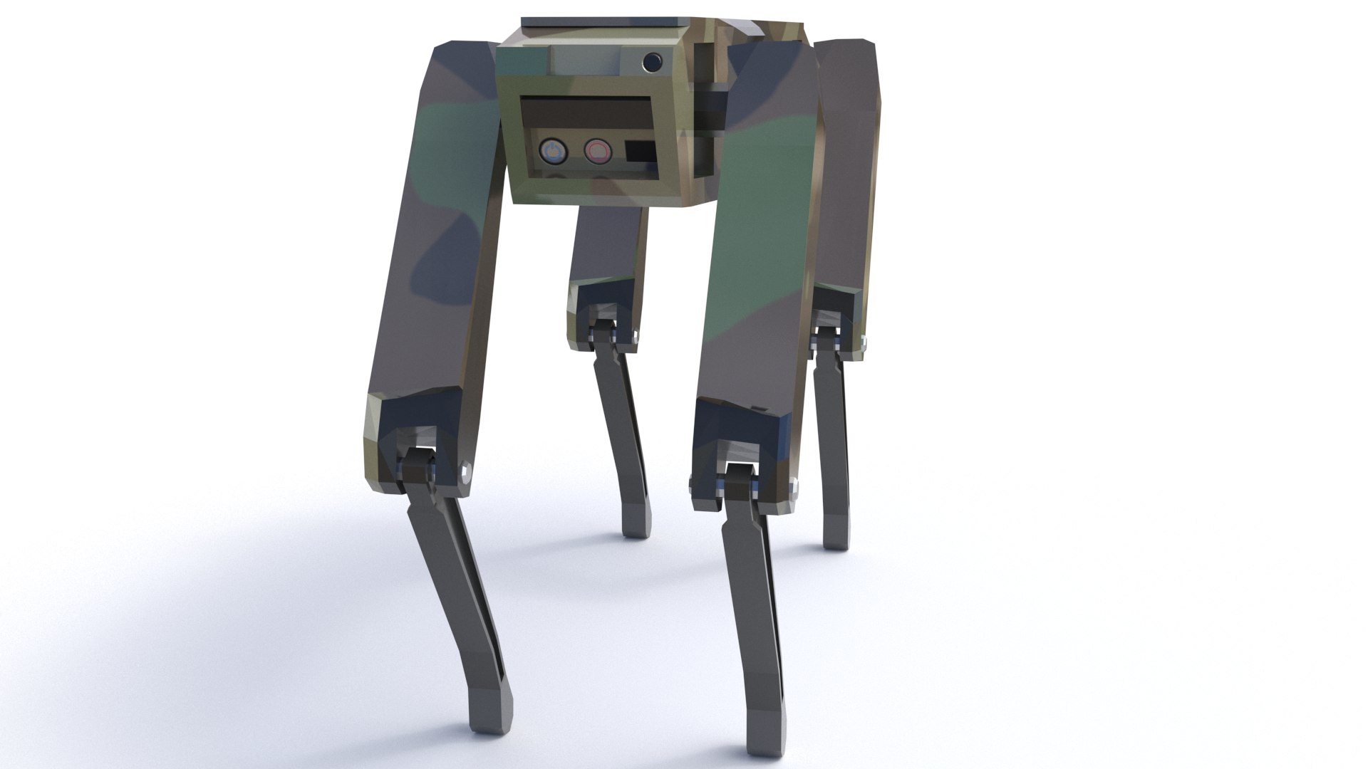 3D Robot Dog Military Low Poly Rigged Model - TurboSquid 2018217