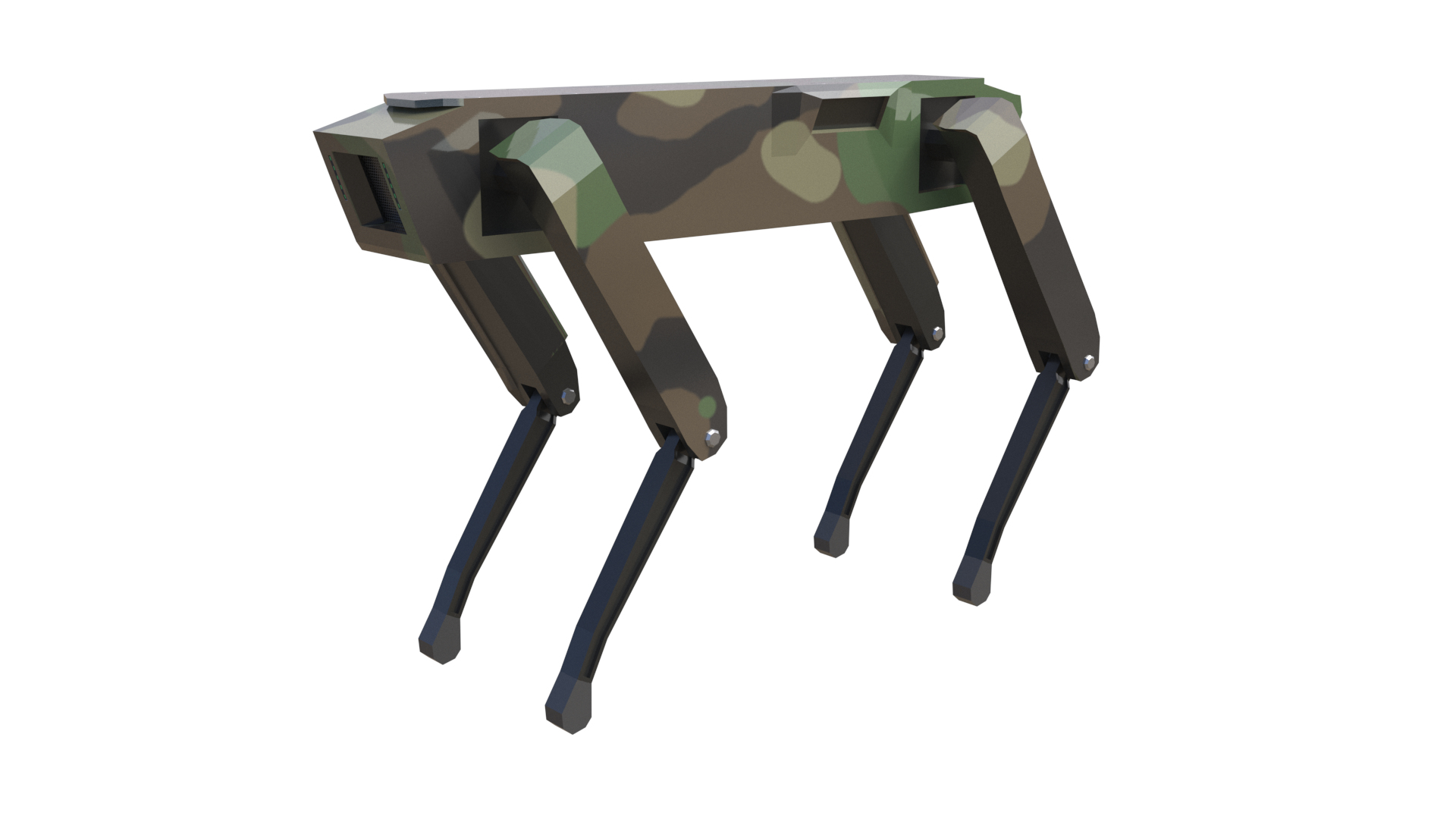 3D Robot Dog Military Low Poly Rigged Model - TurboSquid 2018217