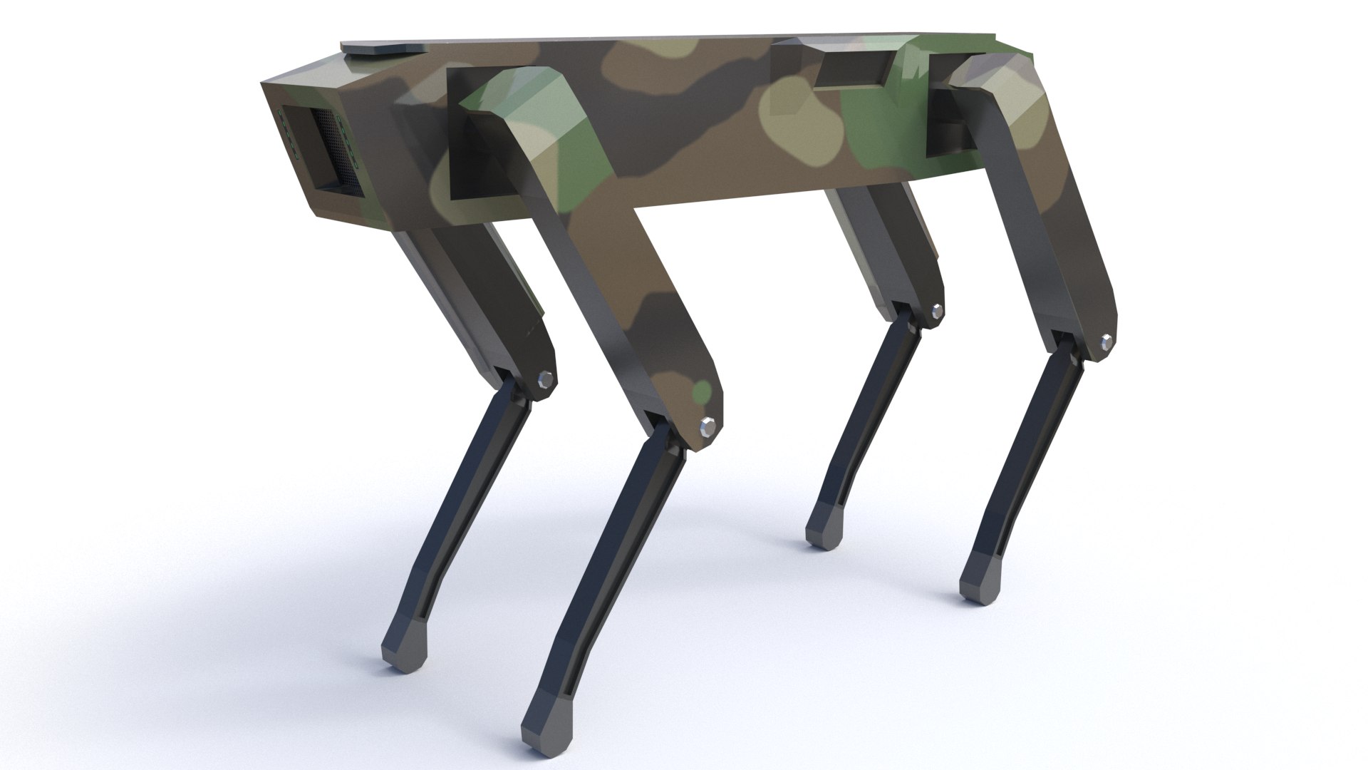 3D Robot Dog Military Low Poly Rigged Model - TurboSquid 2018217