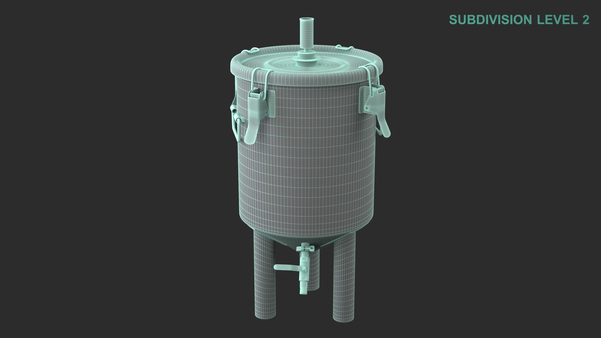 Fermentation Tank 3D Model - TurboSquid 1998641