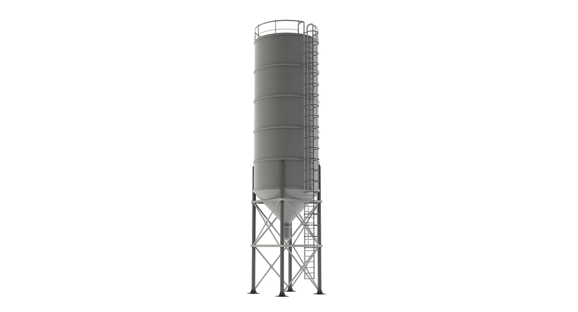3D Cement Silo Model - TurboSquid 1240618