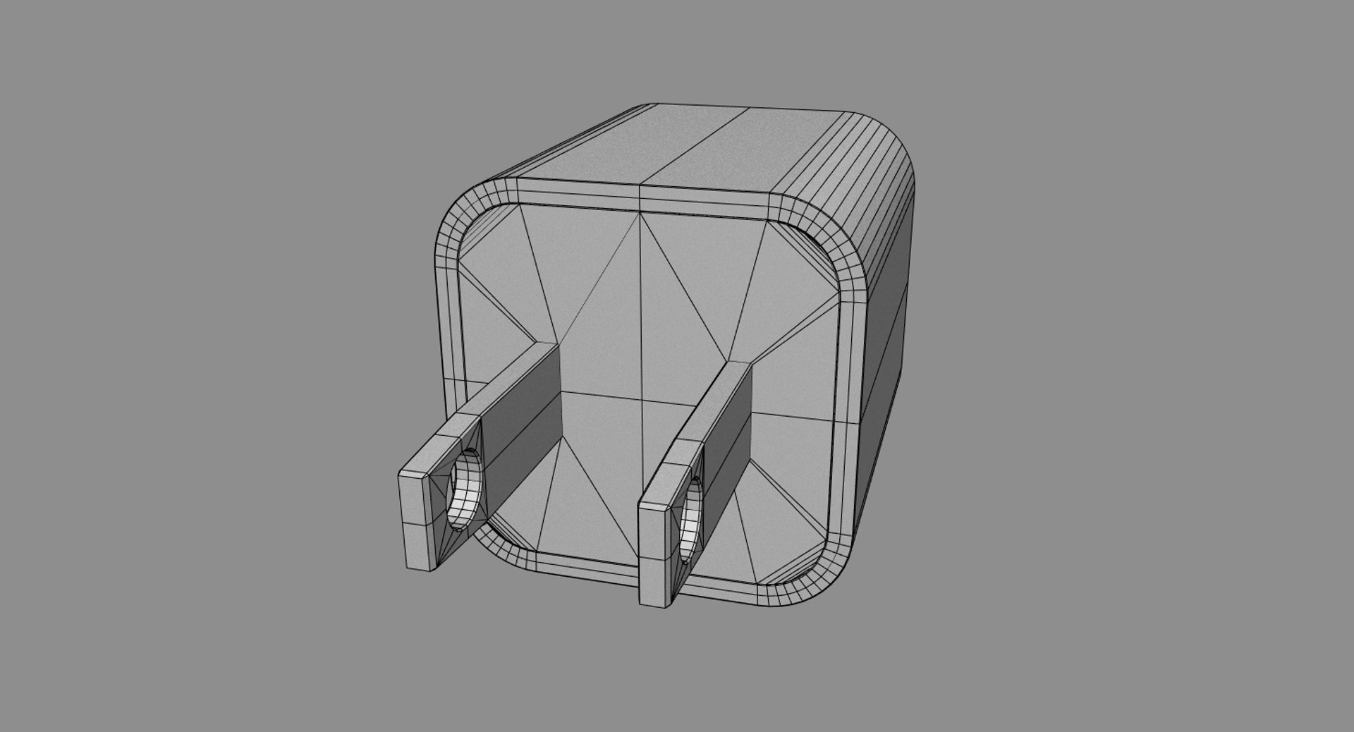 3d model ac power adapter