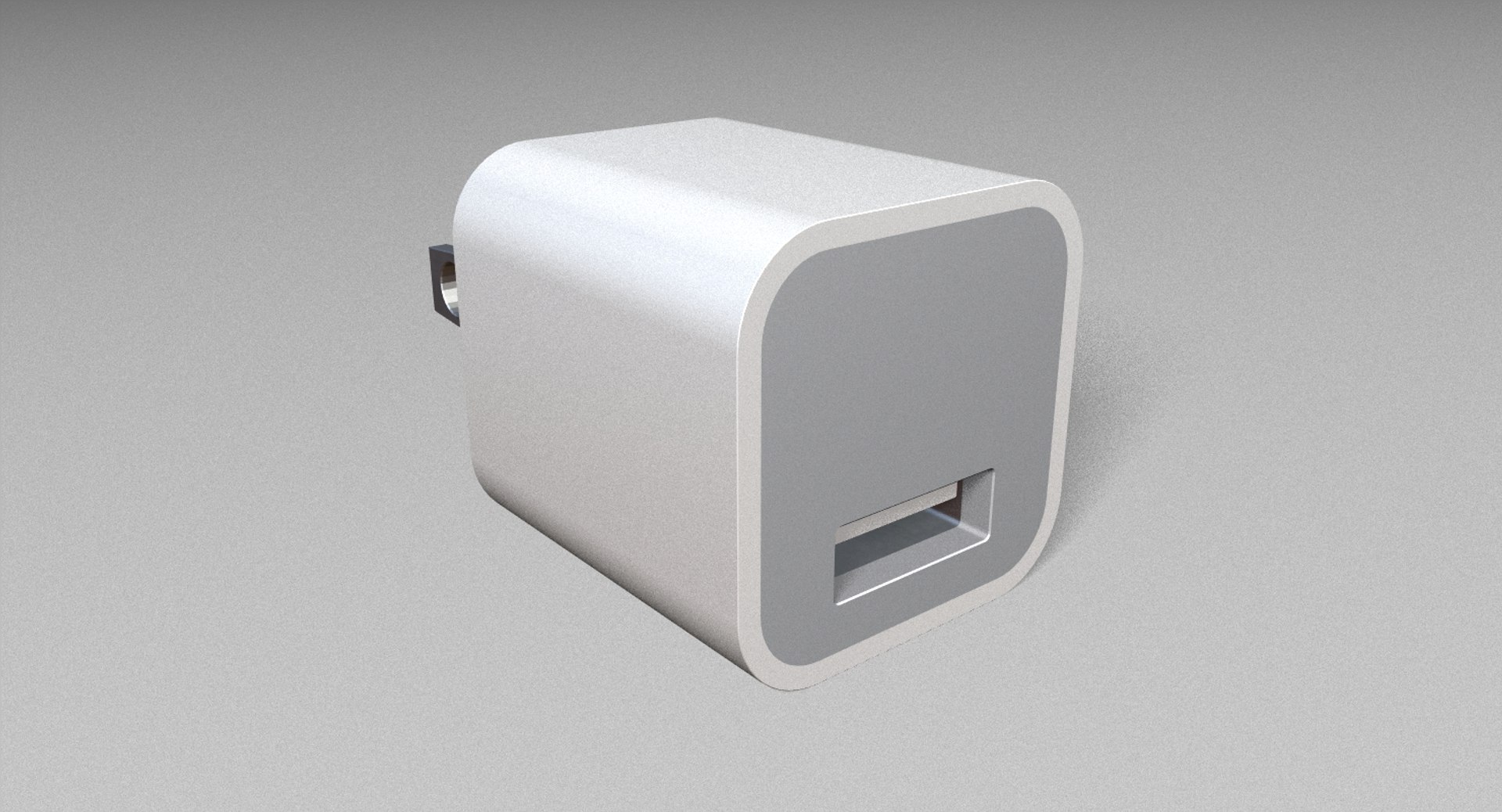 3d model ac power adapter
