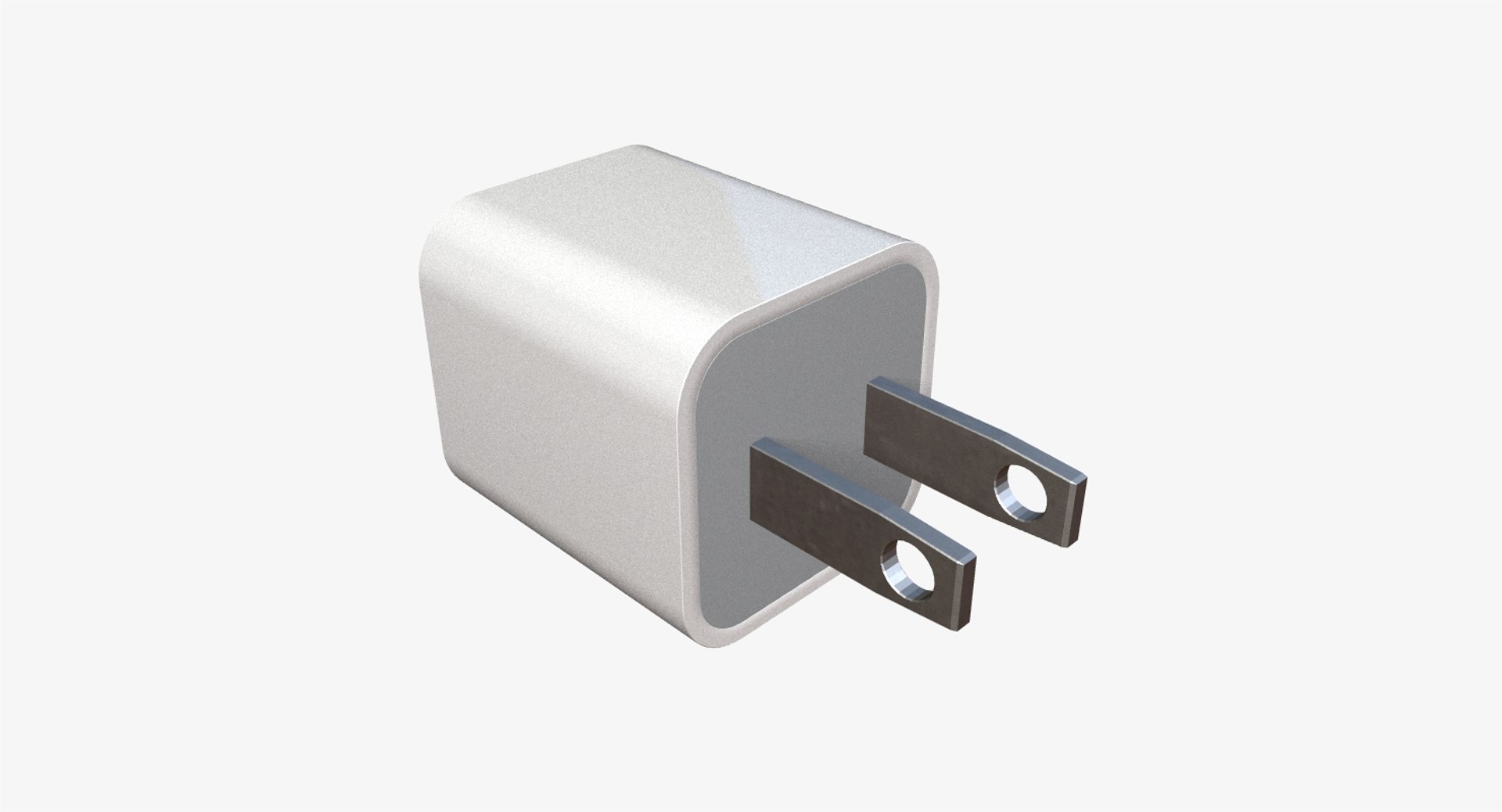 3d model ac power adapter