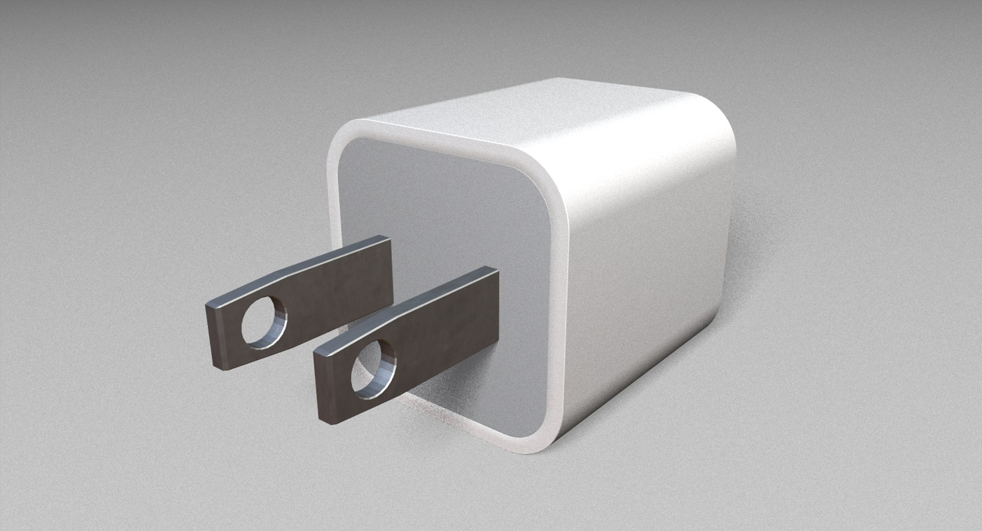 3d model ac power adapter