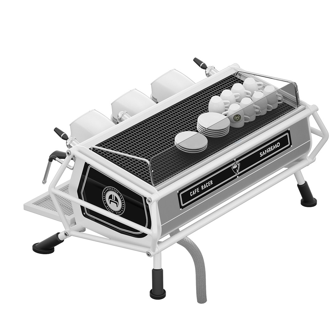 3D Sanremo Cafe Racer Coffee Machine Model - TurboSquid 1587464