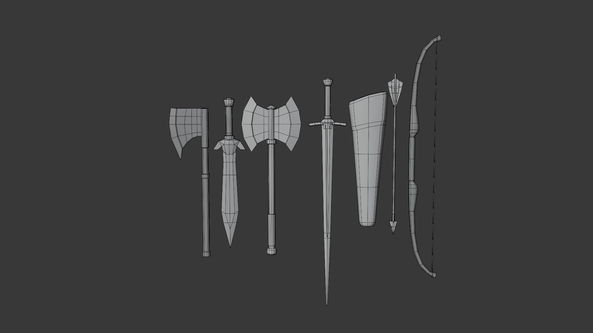 Stylized Fantasy Weapons Pack 3D Model - TurboSquid 2402168