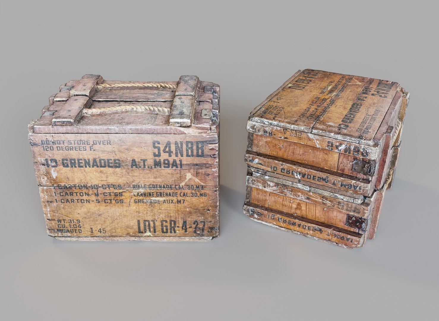 Old Ammo Box Photogrammetry 3d Scan Optimized Game Ready Low-poly Model ...