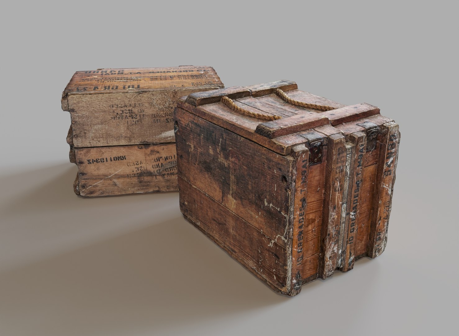 Old Ammo Box Photogrammetry 3d Scan Optimized Game Ready Low-poly Model ...