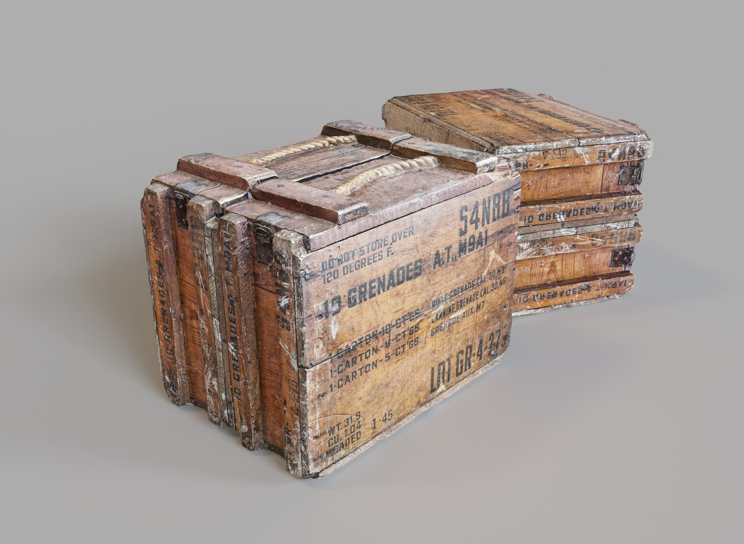 Old Ammo Box Photogrammetry 3d Scan Optimized Game Ready Low-poly Model ...