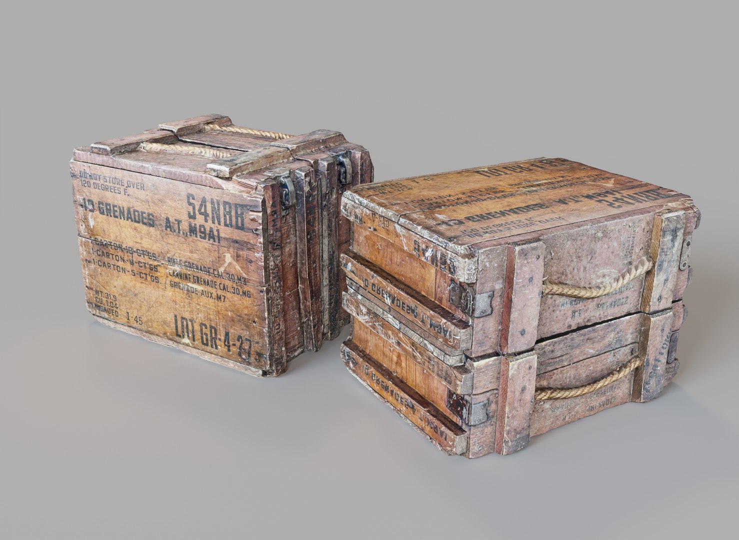 Old Ammo Box Photogrammetry 3d Scan Optimized Game Ready Low-poly Model ...