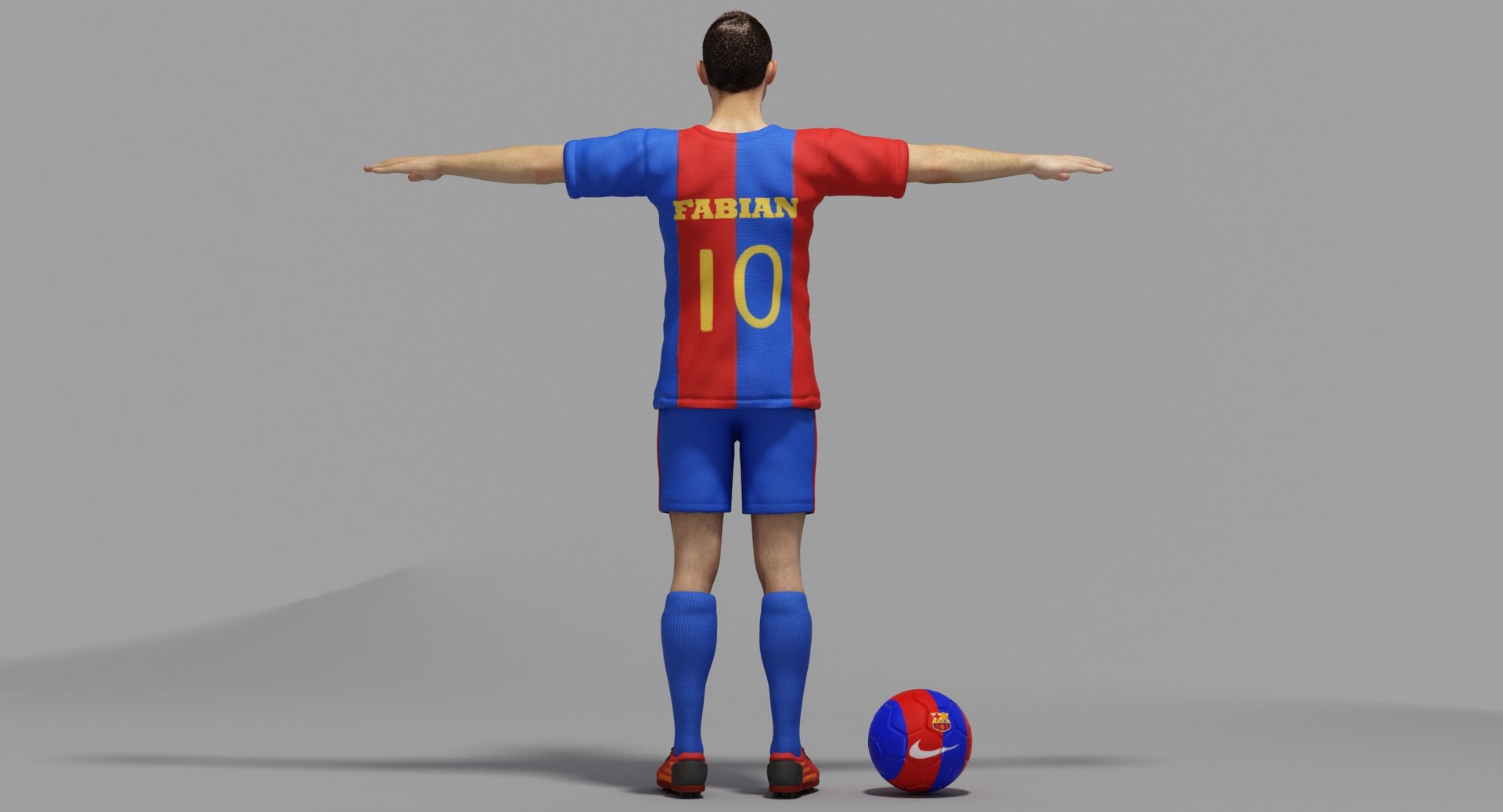 3d Realistical Football Player Fabian Model