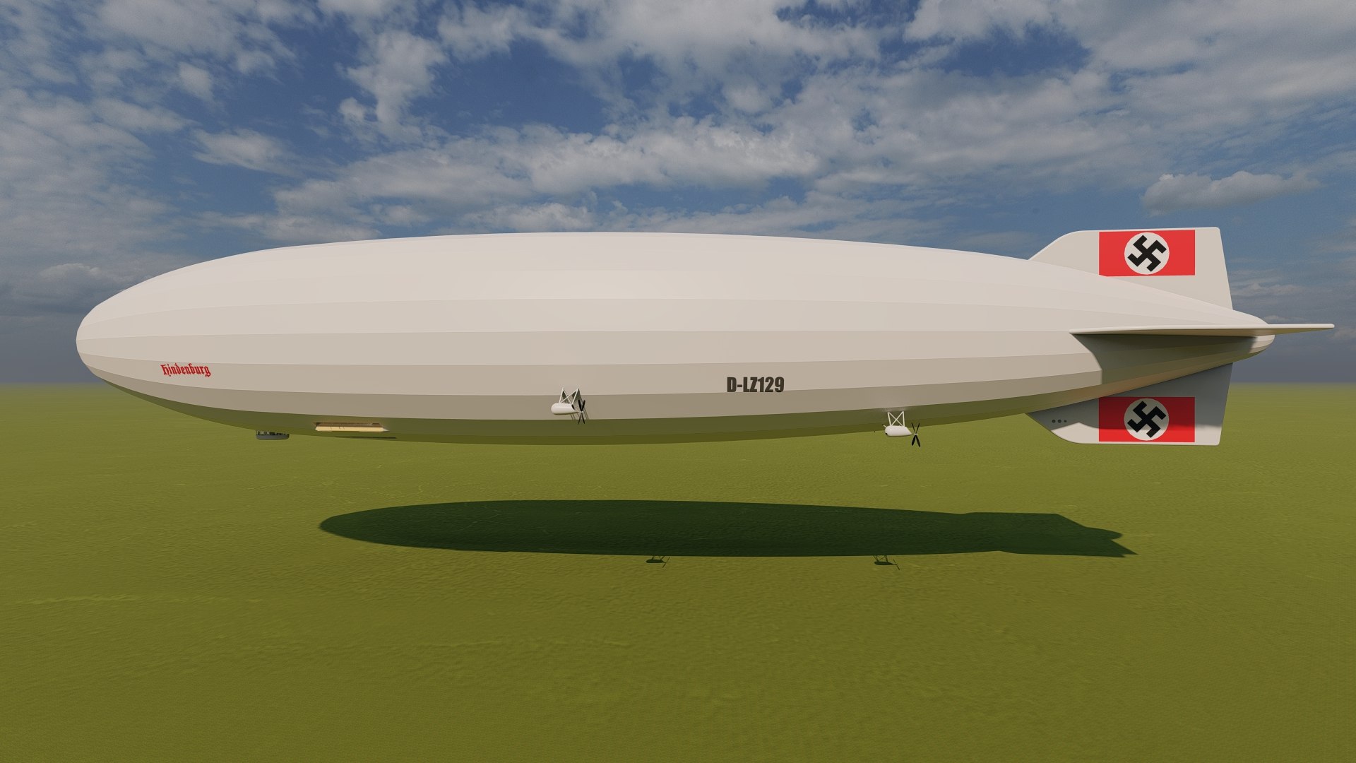 3D Hindenburg Zeppelin With Interior Model - TurboSquid 2278573