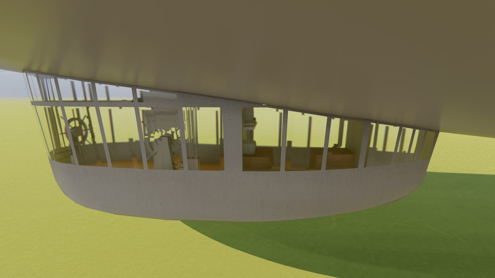 3D Hindenburg Zeppelin With Interior Model - TurboSquid 2278573