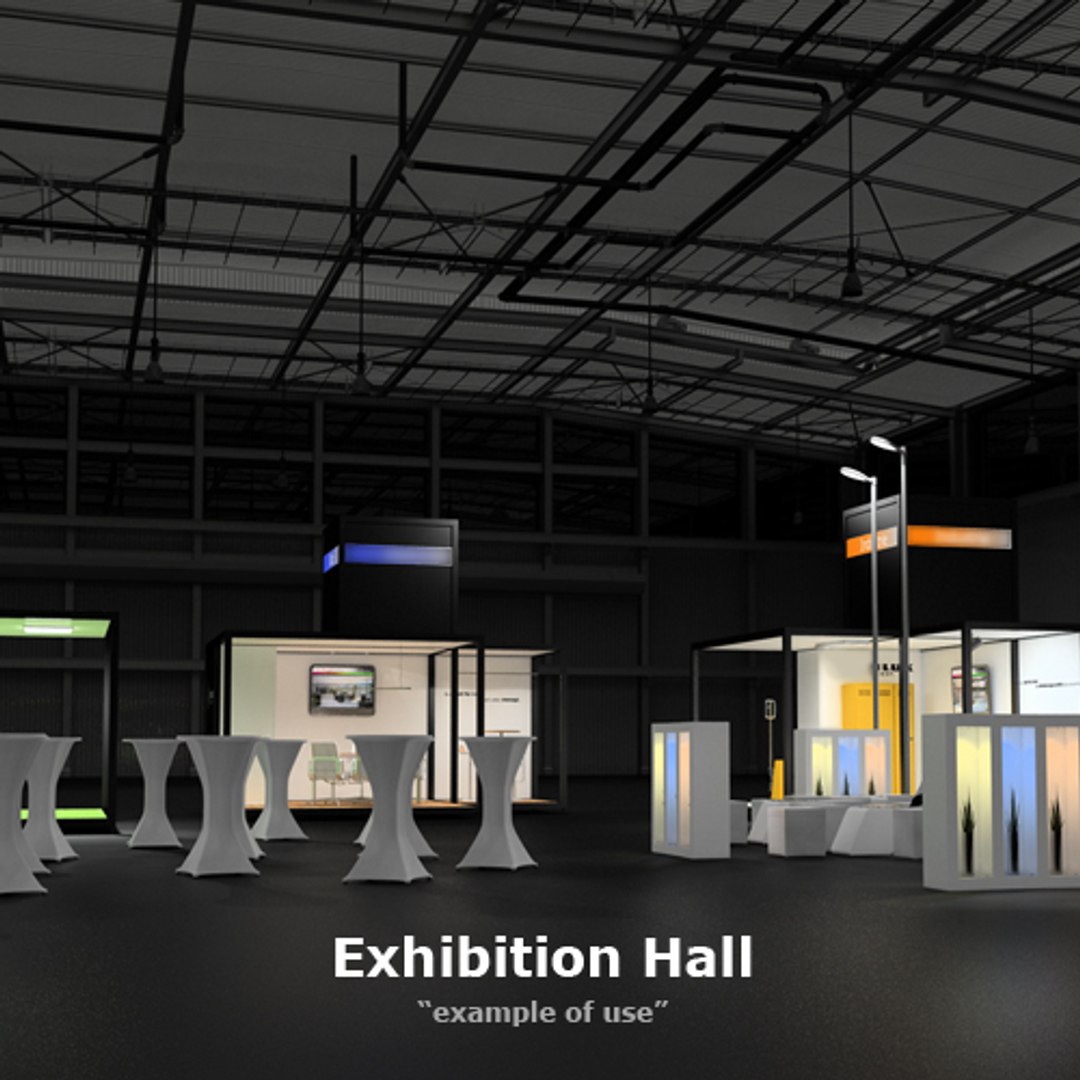 Exhibition Hall 3d Model