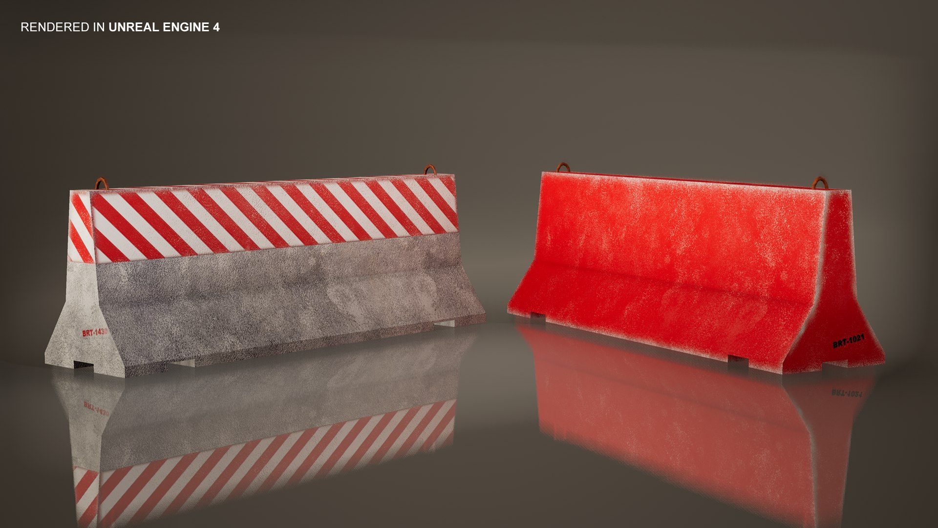 3D Concrete Barricade Model - TurboSquid 2122733