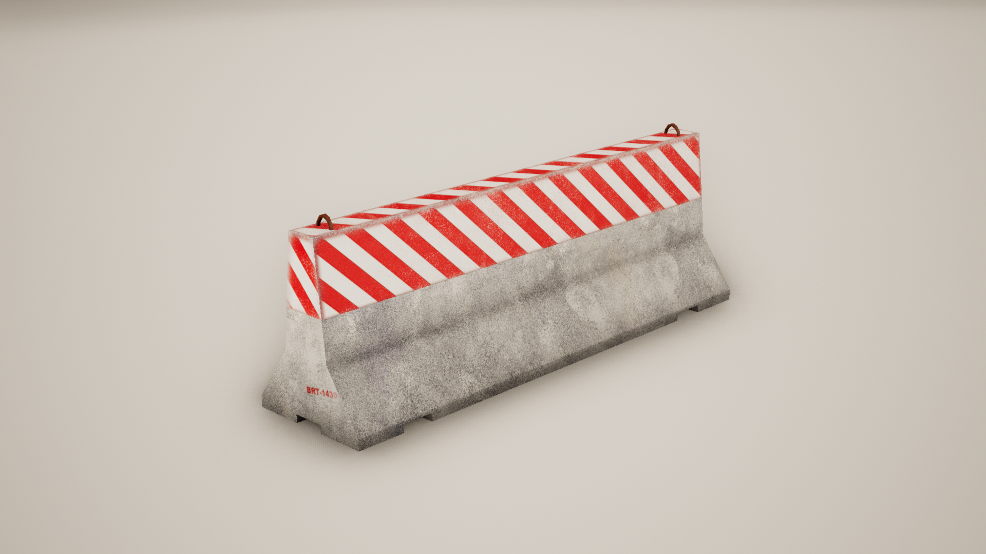 3D Concrete Barricade Model - TurboSquid 2122733