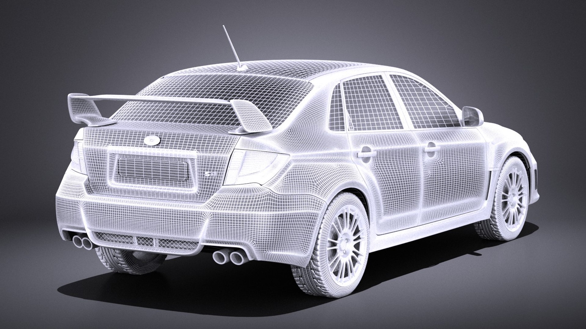 Subaru Impreza Wrx 3D Model - TurboSquid 1235670