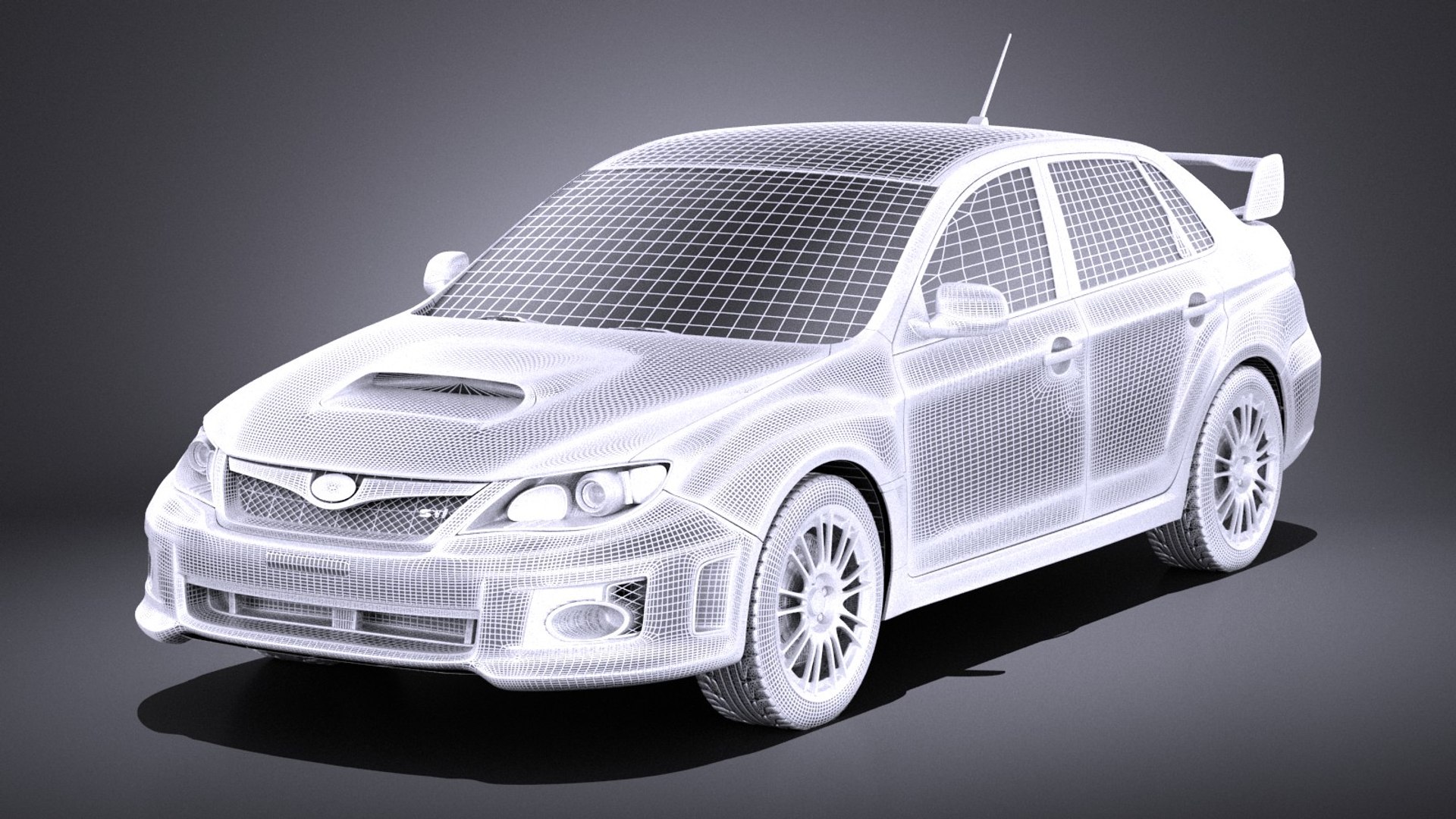 Subaru Impreza Wrx 3D Model - TurboSquid 1235670