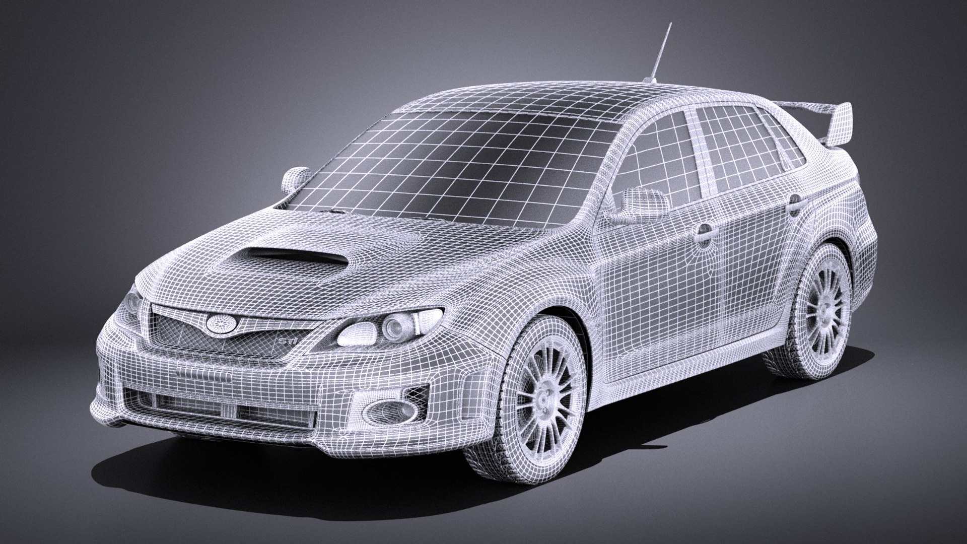 Subaru Impreza Wrx 3D Model - TurboSquid 1235670