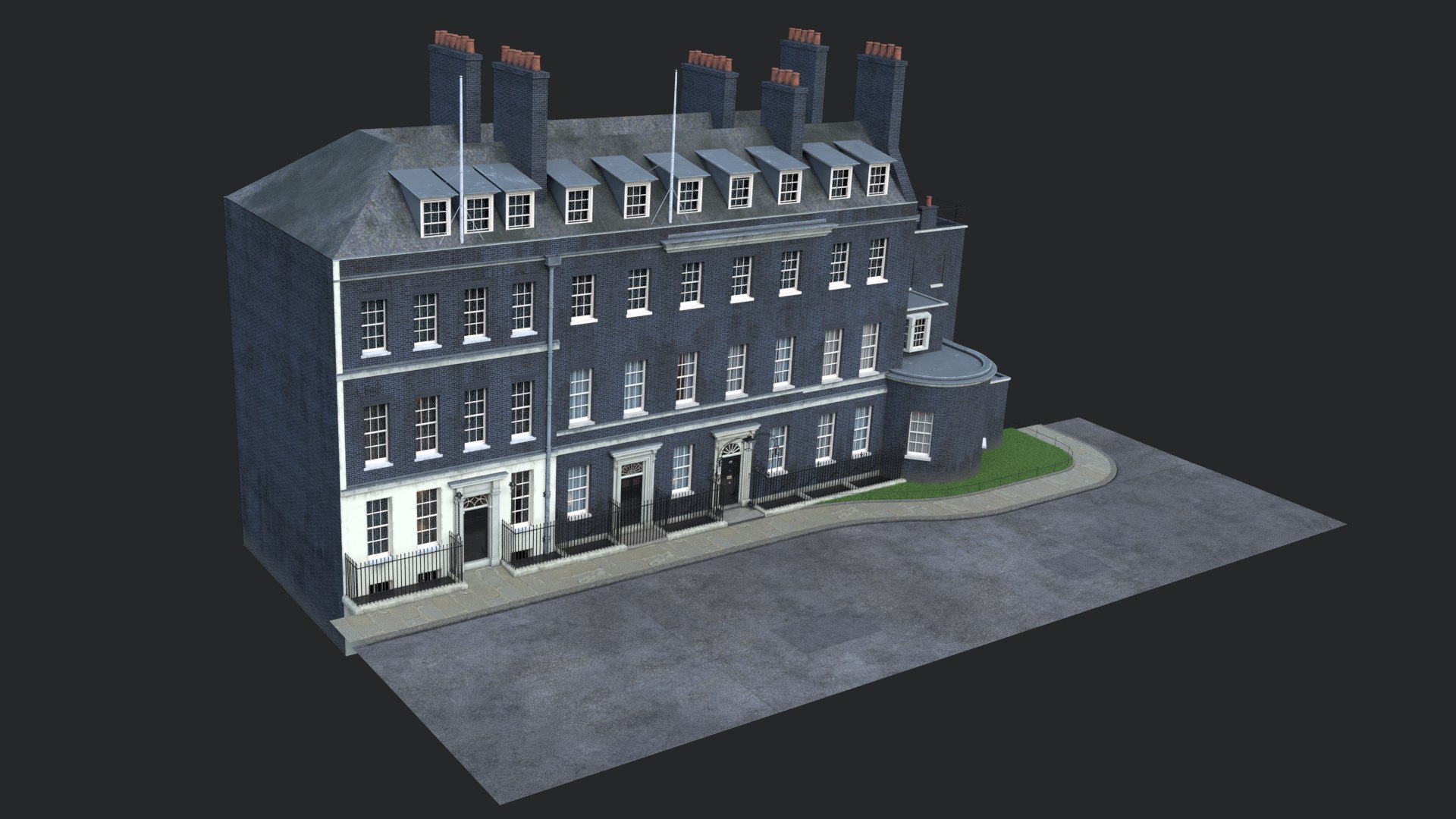 3D Downing Street 10 - TurboSquid 1418843
