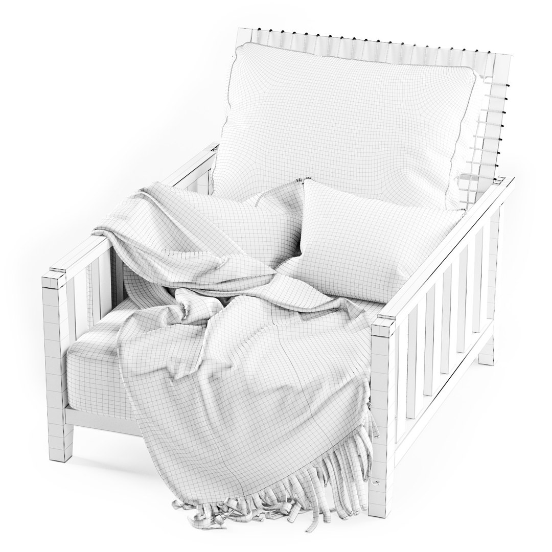 3D Wooden Chair Garden - TurboSquid 1634272