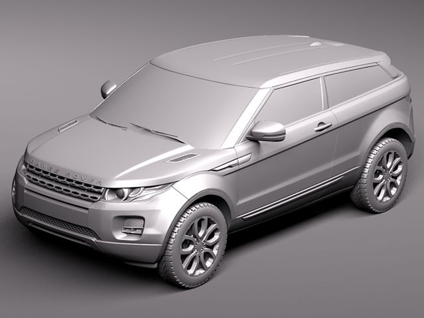 3d Model Range Evoque 2012
