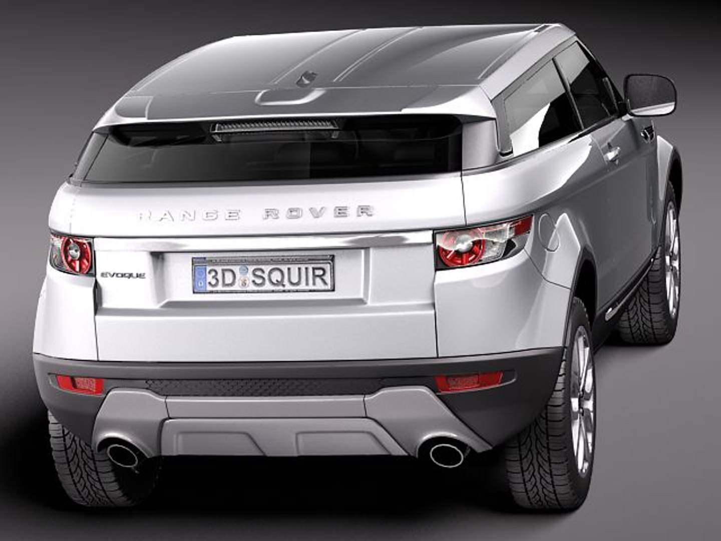 3d Model Range Evoque 2012