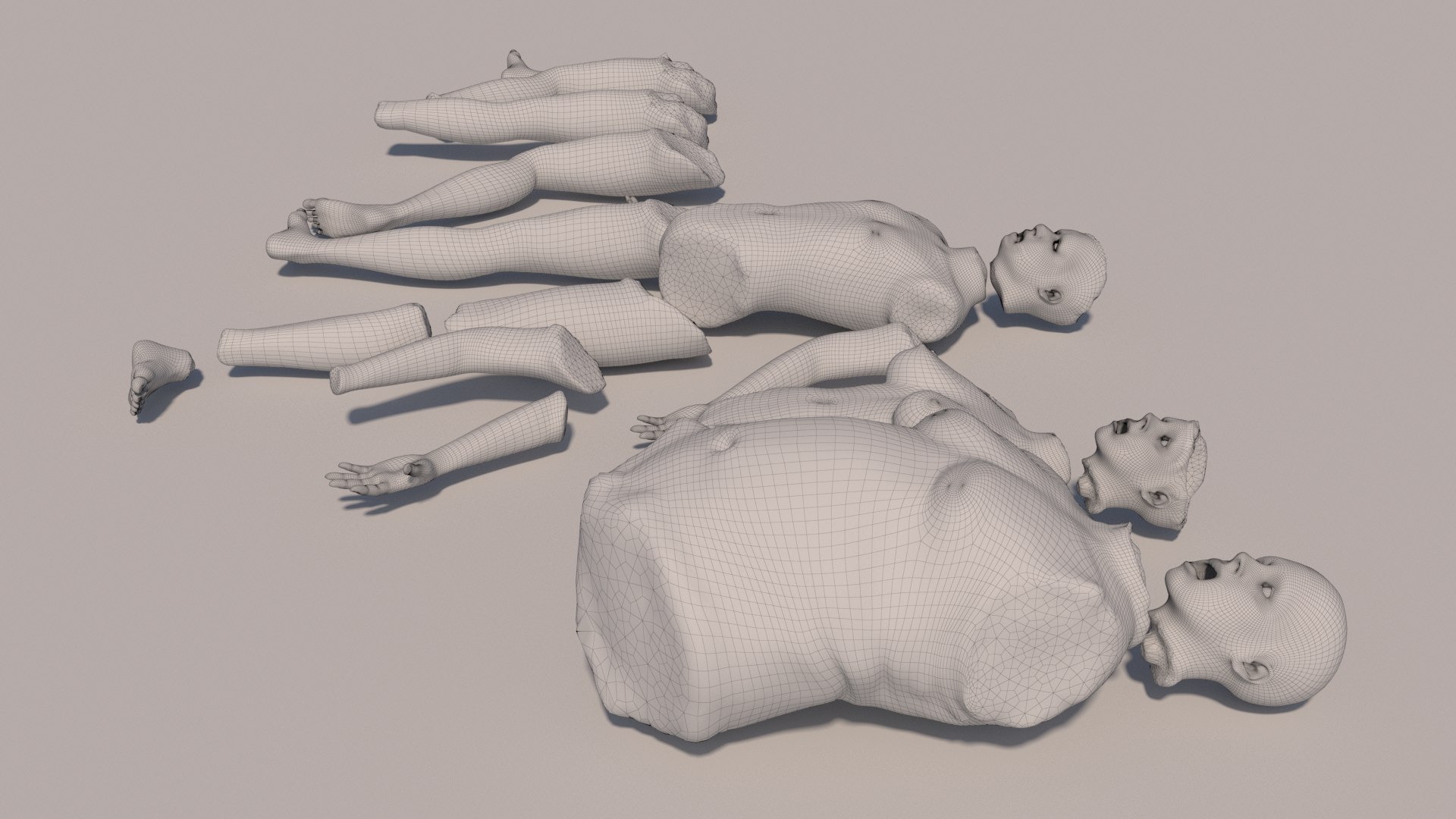 3D Body Parts With Textures - TurboSquid 2098942