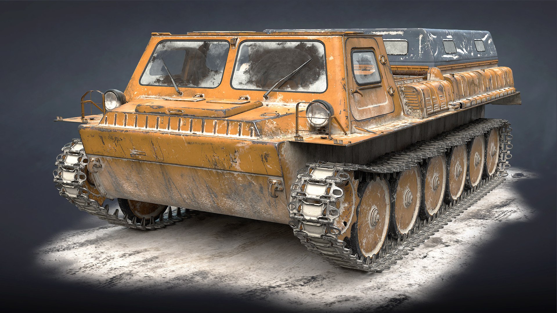 GT-SM GAZ-71 Tracked Cargo Carrier 3D Model - TurboSquid 1966619
