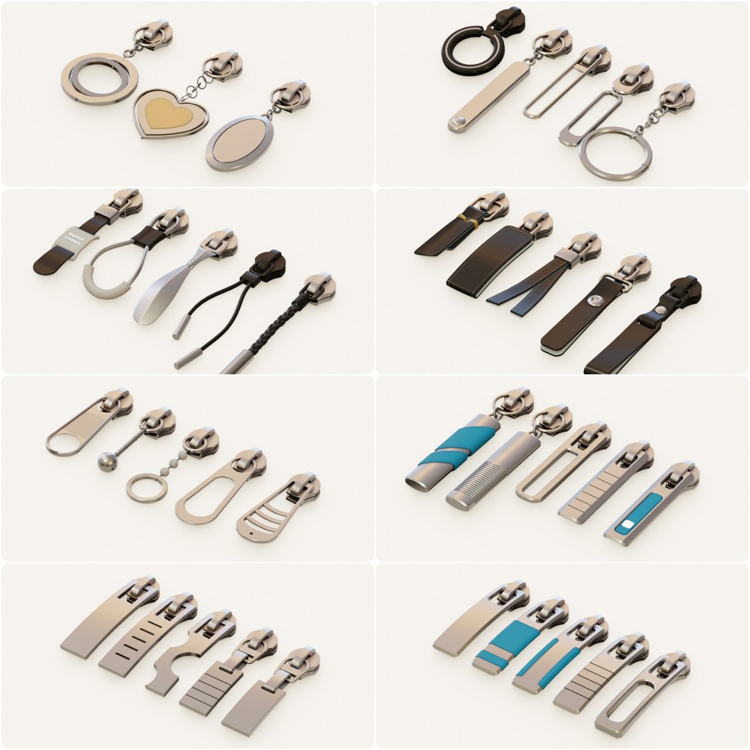 3D Zipper Slider - TurboSquid 1965346