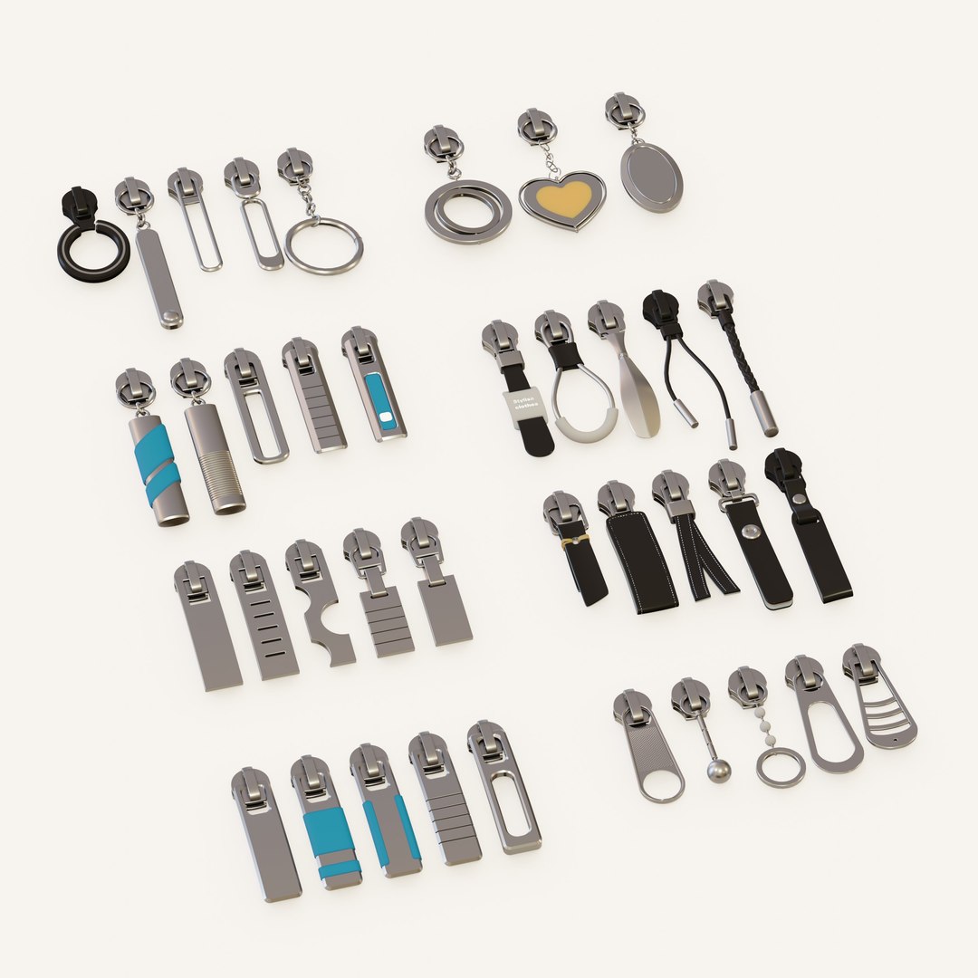 3D Zipper Slider - TurboSquid 1965346