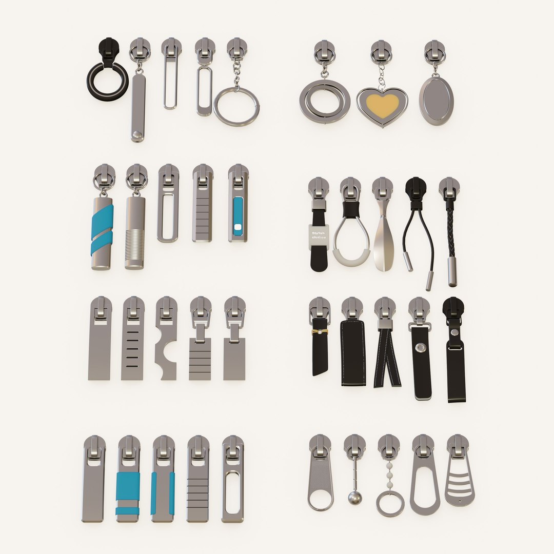 3D Zipper Slider - TurboSquid 1965346