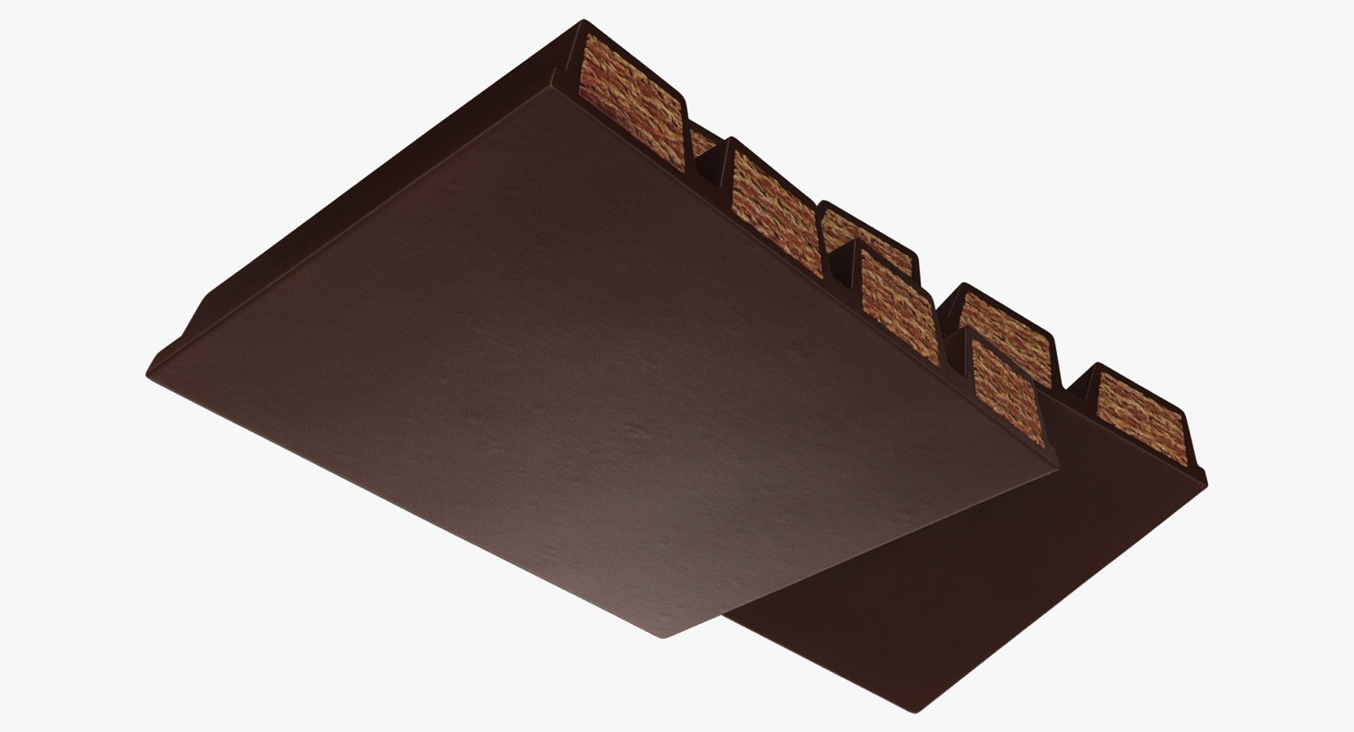 3d realistic broken kit kat model